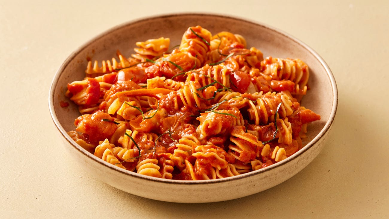 Pasta Evangelists | Spicy 'arrabiata' & vodka sauce with egg fusilli